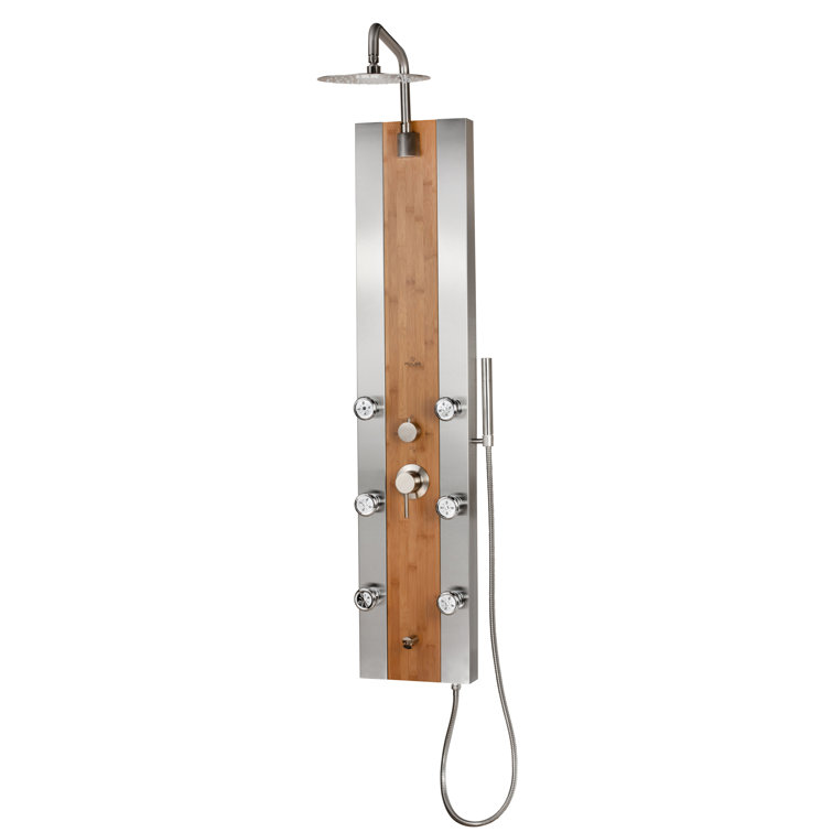 Pulse Shower Spas Bali 52'' Shower Panel with Fixed Shower Head ...