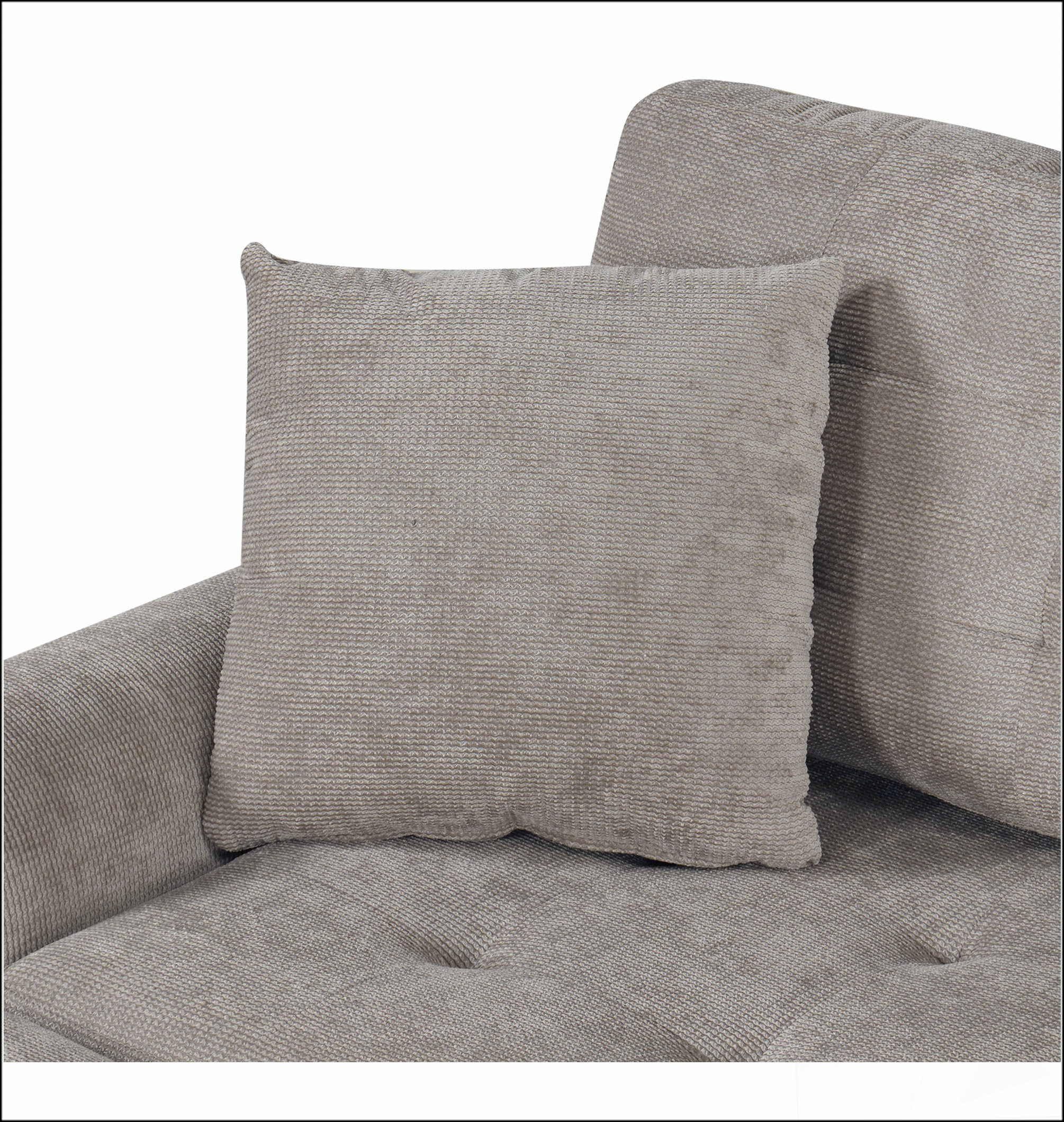 Hokku Designs 82.6" L-shape Sofa Bed Pull-out Sleeper Sofa with Wheels ...