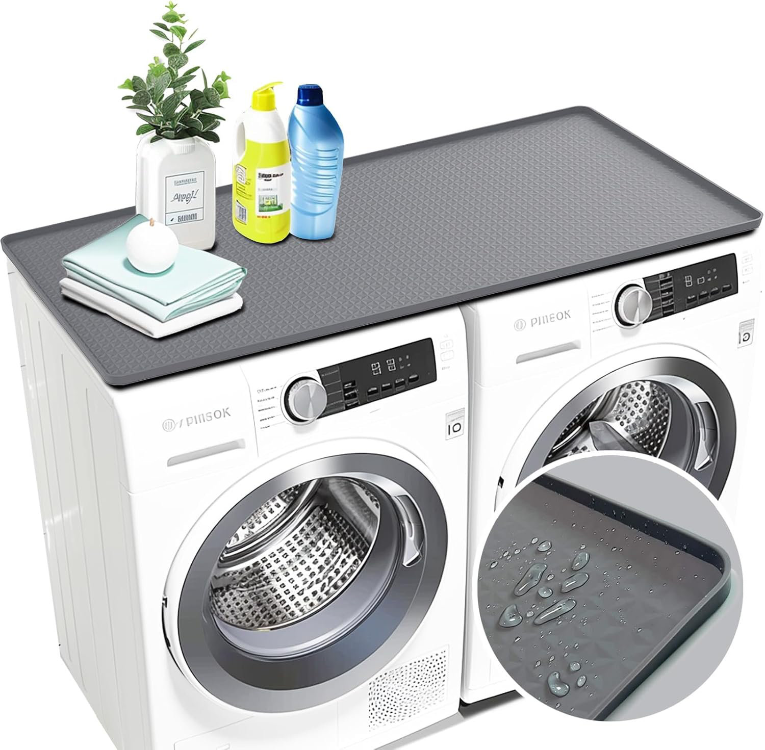 CHUANGWENYI Washer And Dryer Covers For The Top, Washer Dryer ...