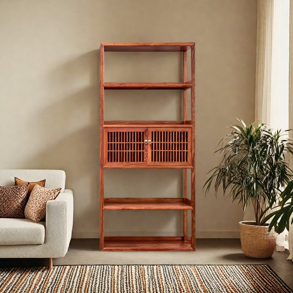 Kaoloupin Vintage Style Breathable Solid Wood Bookcase - Wayfair Canada