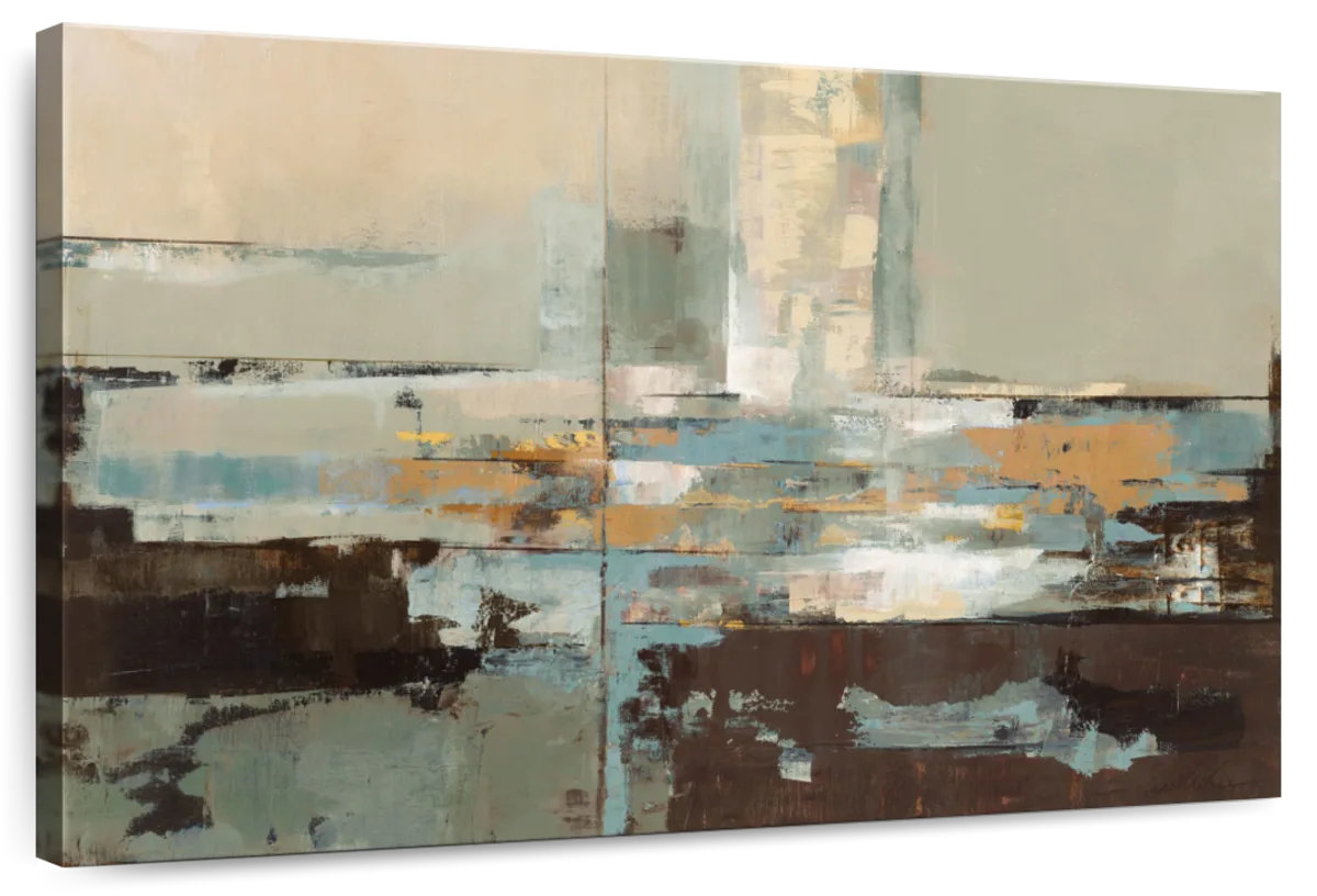 Wade Logan® Avery Morning Haze Abstract | Wayfair