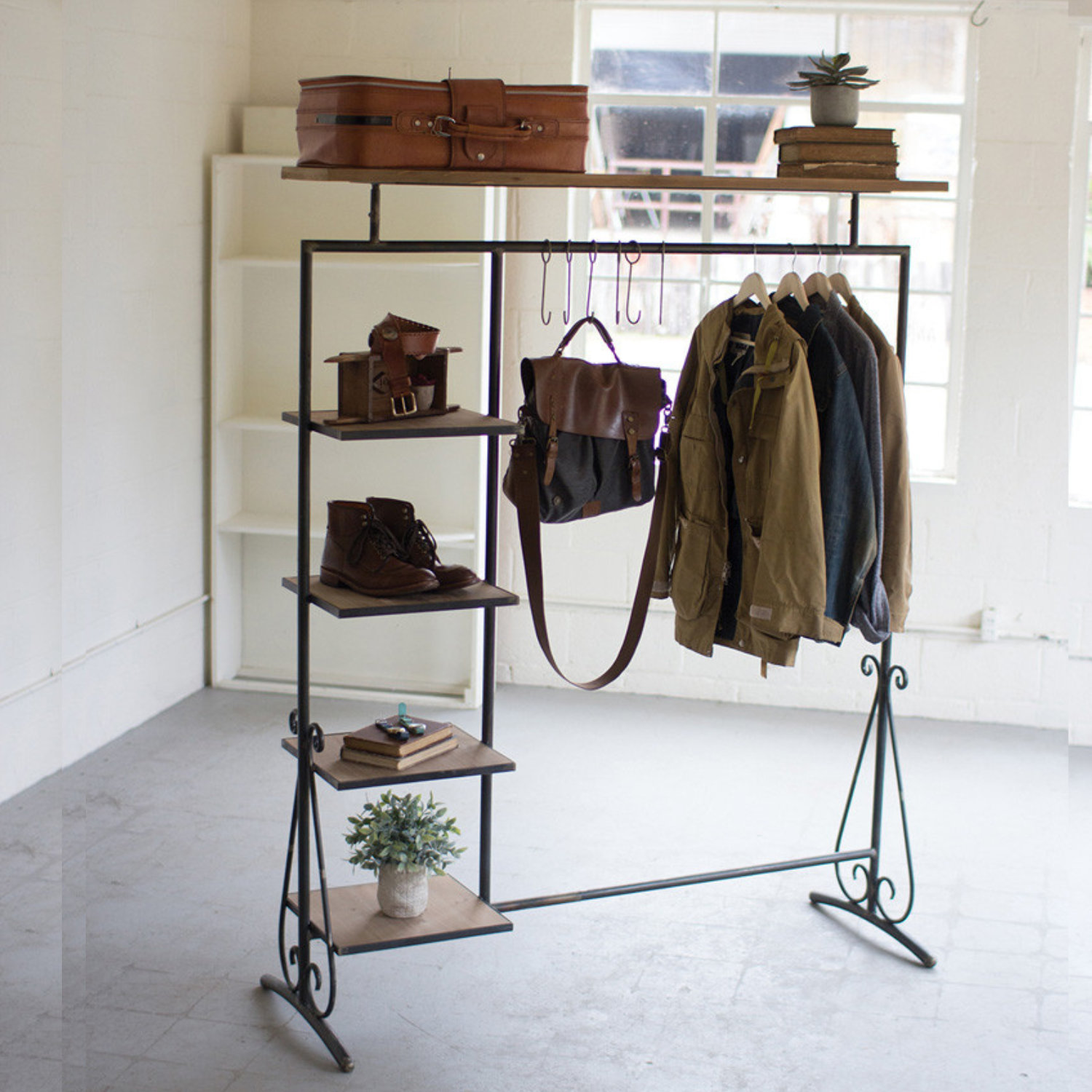 Lark Manor™ Dunkle 59" W Garment Rack | Wayfair