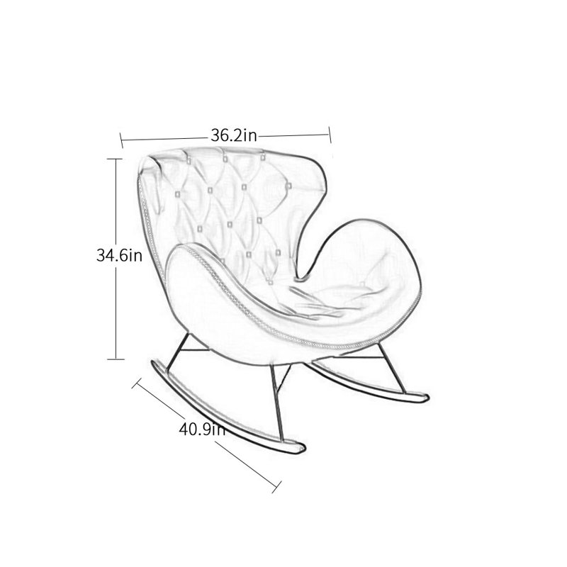 Corrigan Studio® Snail light luxury high-end rocking chair | Wayfair