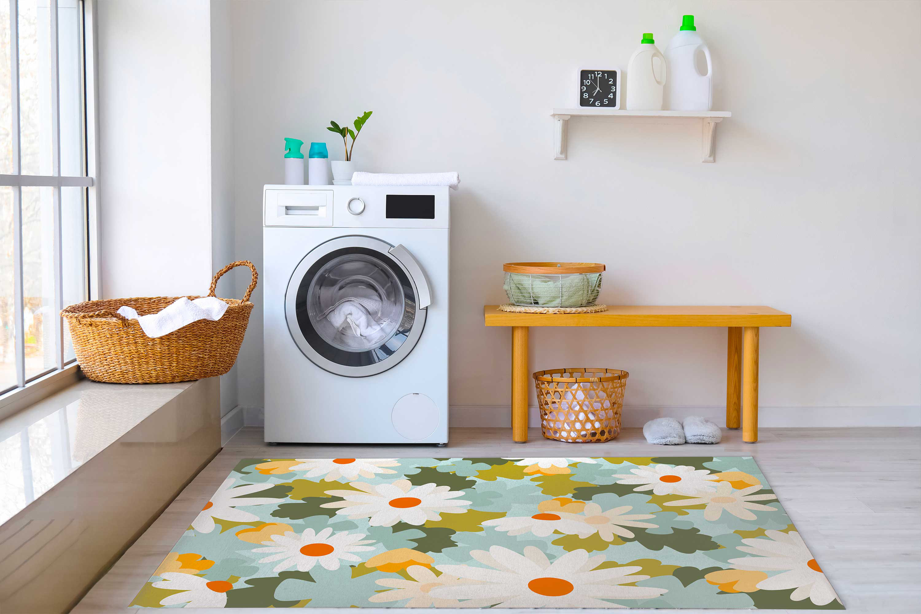 Red Barrel Studio® Sterner Laundry Mat with Non-Slip Backing | Wayfair