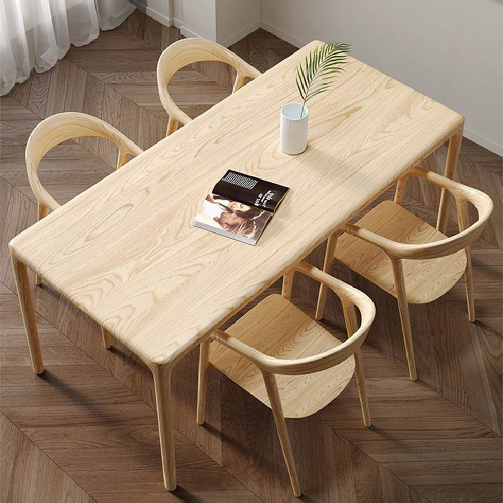 Waagy Simple Ash Wood Dining Table | Wayfair