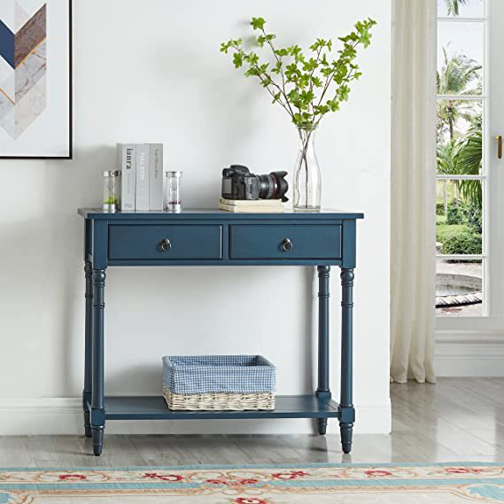 Longshore Tides Lefancy DS-HOMEPORT Solid Wood Sofa Table; Wooden ...