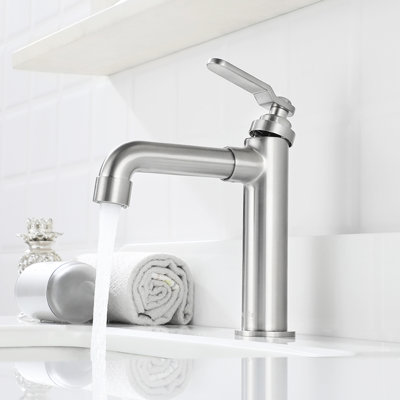 NEWATER Single-handle Bathroom Faucet with Drain Assembly & Reviews ...