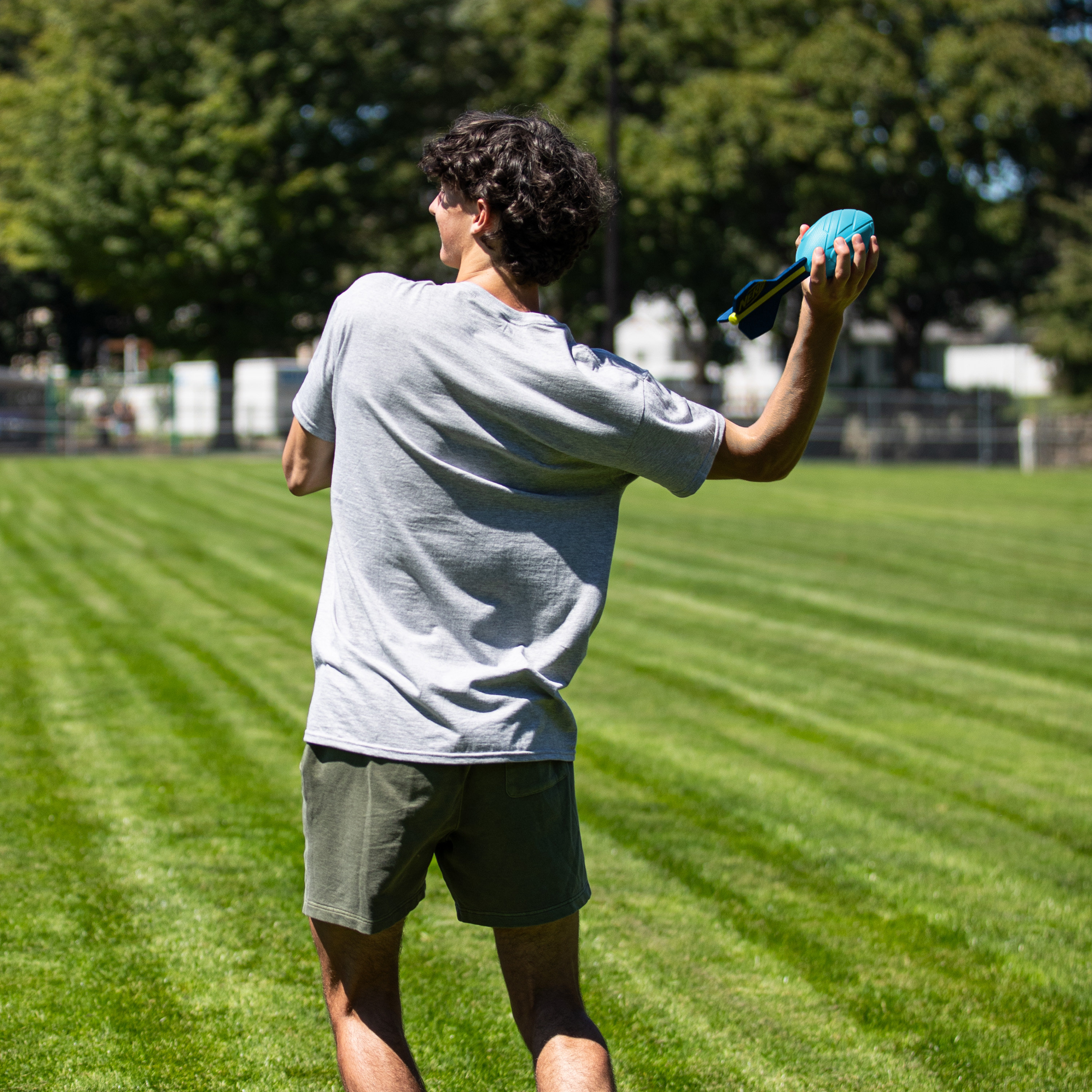 Franklin Sports NERF Neon Vortex Aero Howler Foam Football - NERF Soft ...