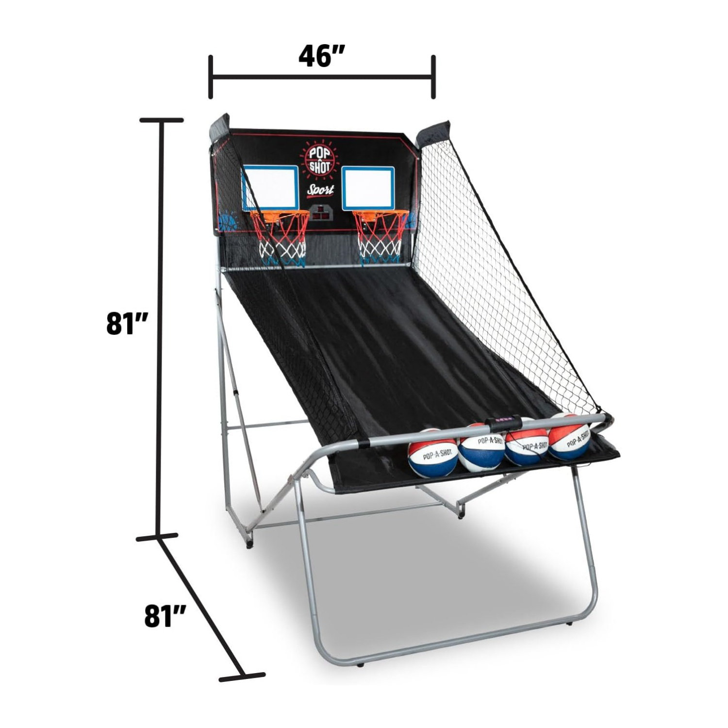 JETEHO Dual Shot Sport | Arcade Basketball Game For Home | Paddle ...