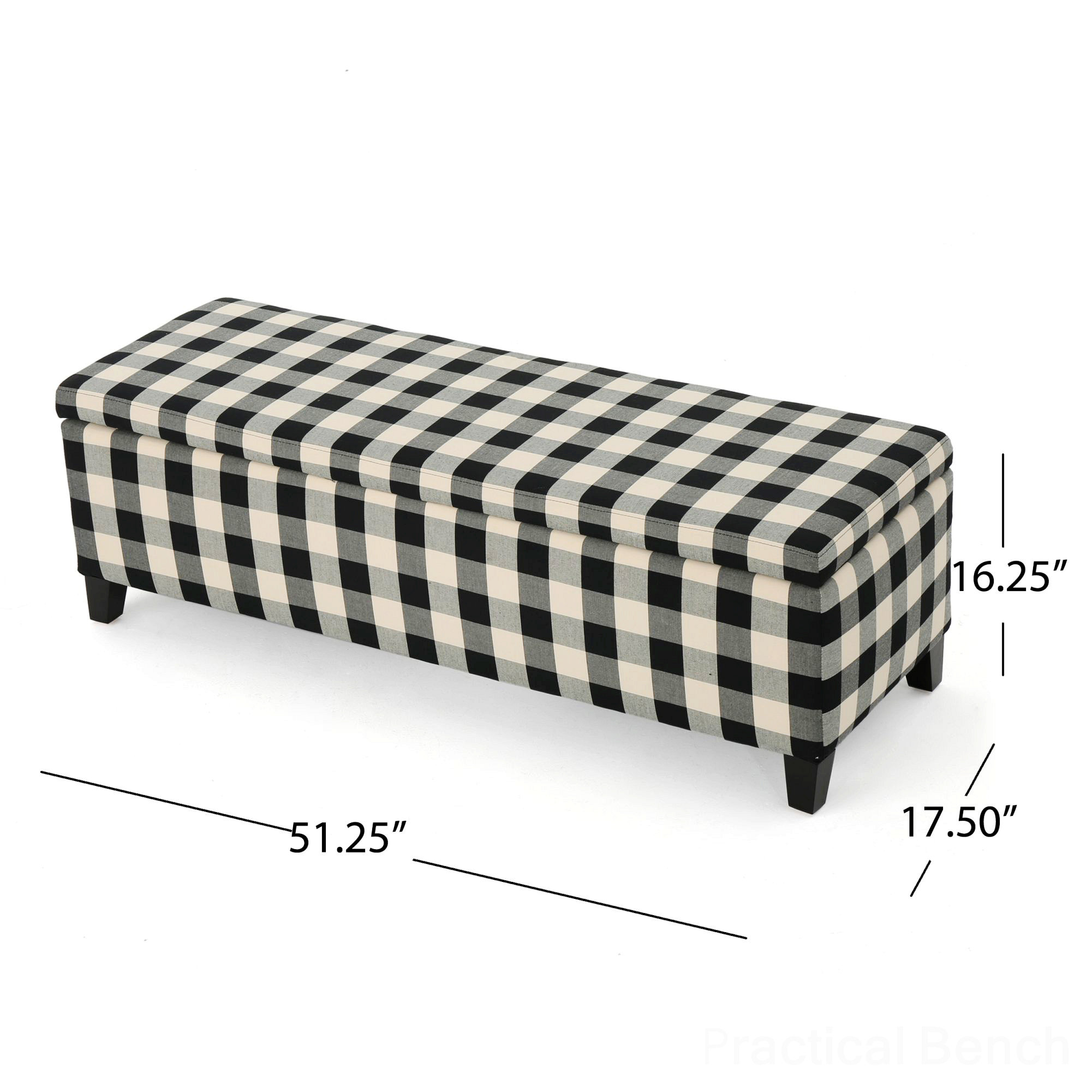 Gracie Oaks Atis Indoor Upholstered Storage Bench, End of Bed Bench ...