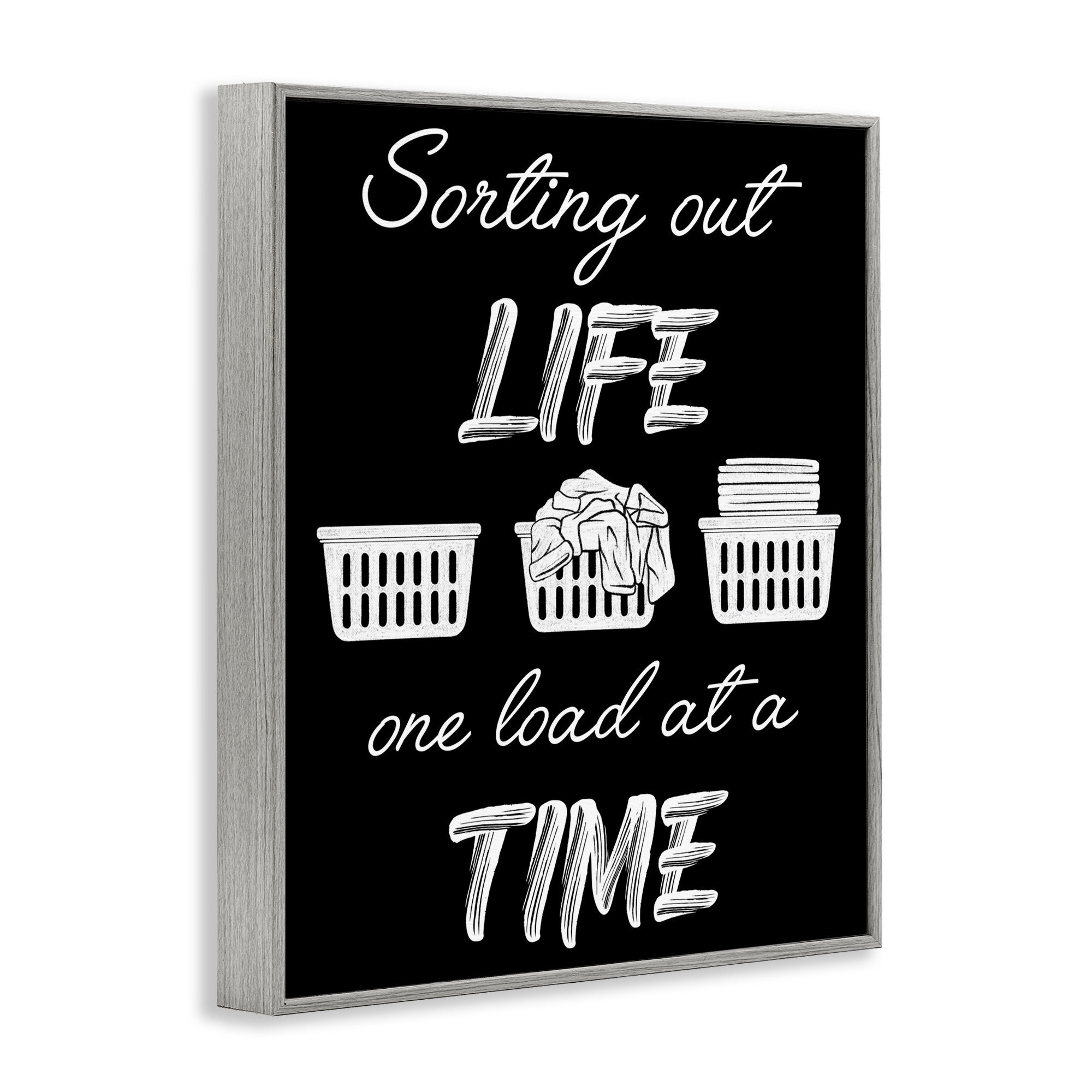 Ophelia & Co. Sorting Out Life Laundry Framed Giclee, design by Marcus ...