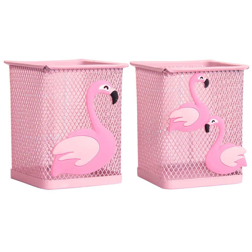 Bay Isle Home™ 2 Pack Metal Cute Pen Pencil Holder Office Home Desk ...