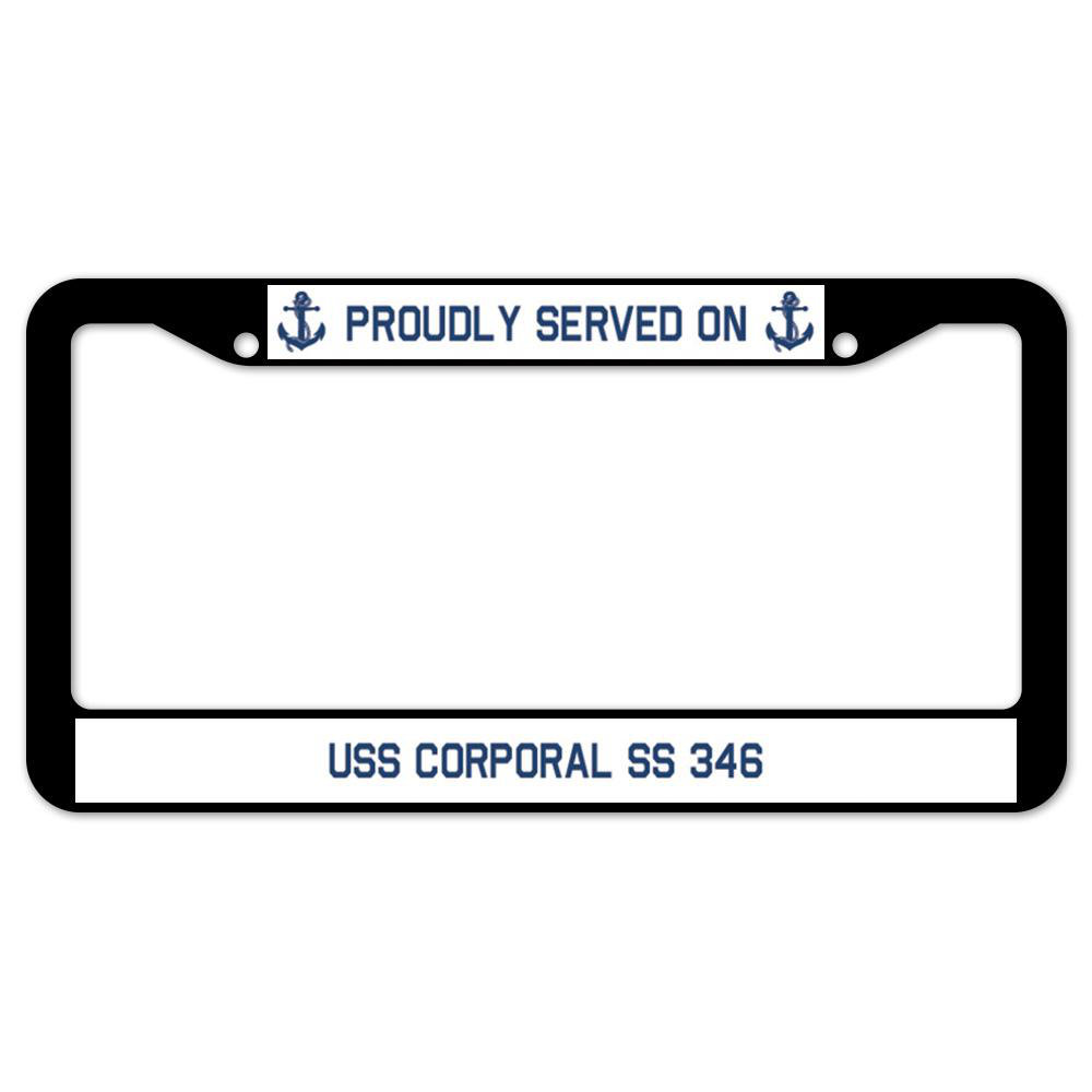 SignMission Proudly Served on USS CORPORAL SS 346 Plate Frame | Wayfair