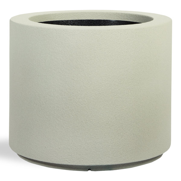 Gita Large Lightweight Outdoor 23" x 19" Round Planter Box & Reviews ...