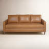 Wade Logan 80.5" Leather Sofa & Reviews | Wayfair