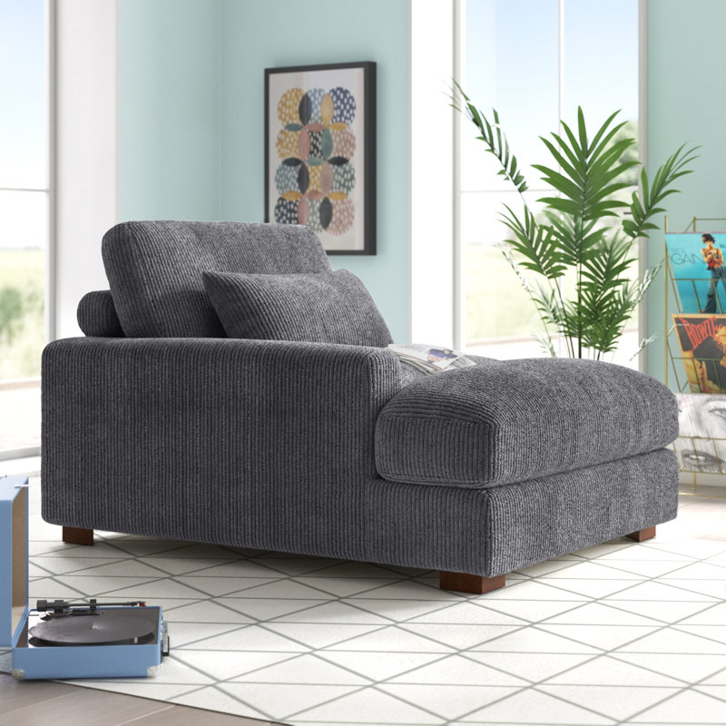 Wade Logan® Ariee Upholstered Chaise Lounge & Reviews | Wayfair