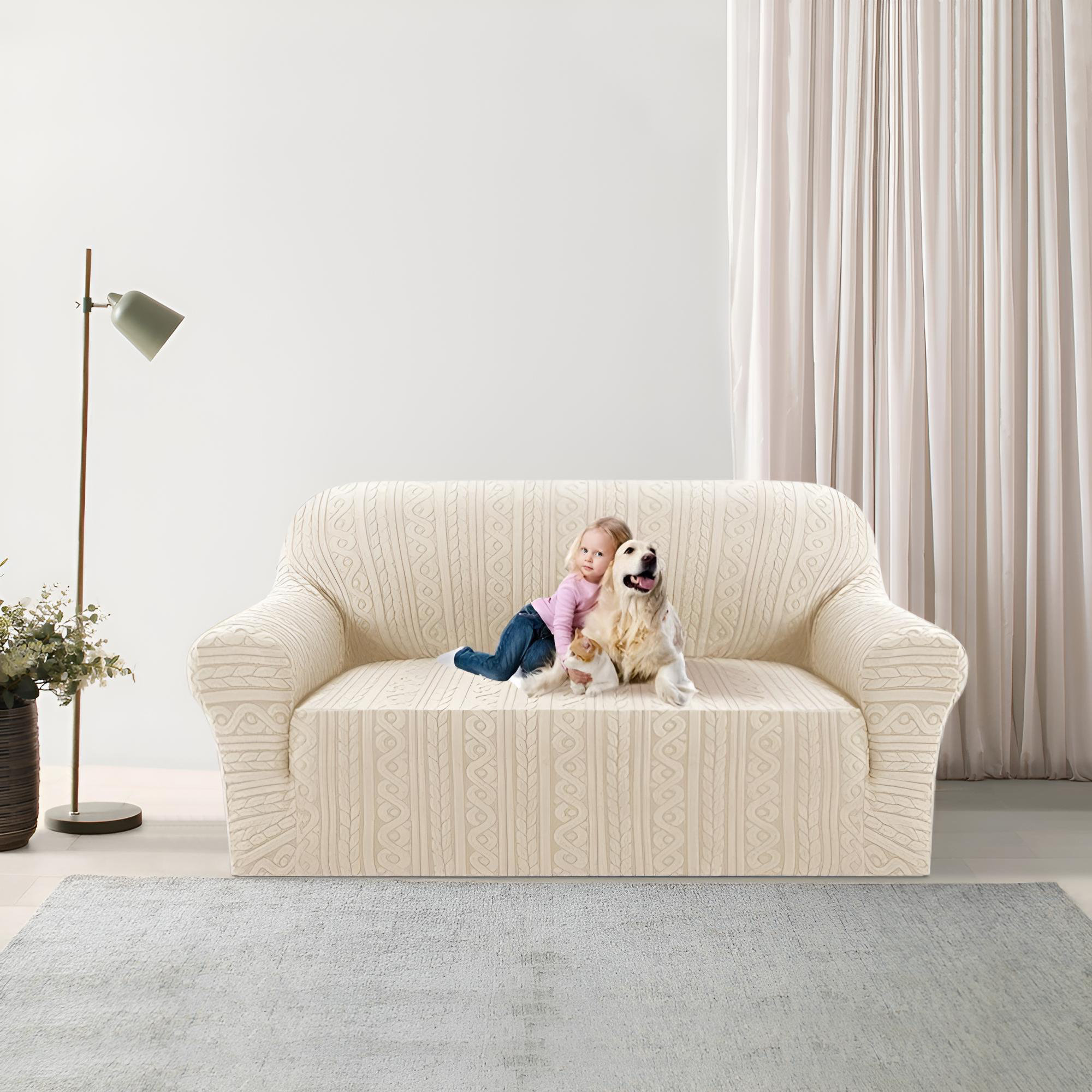 Lark Manor™ High Elasticity Sofa Cover, Full Coverage Sofa Protector ...