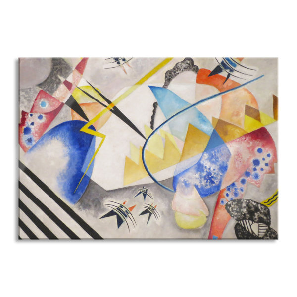 Ivy Bronx Decisive Pink by Wassily Kandinsky - Painting Print on Glass ...