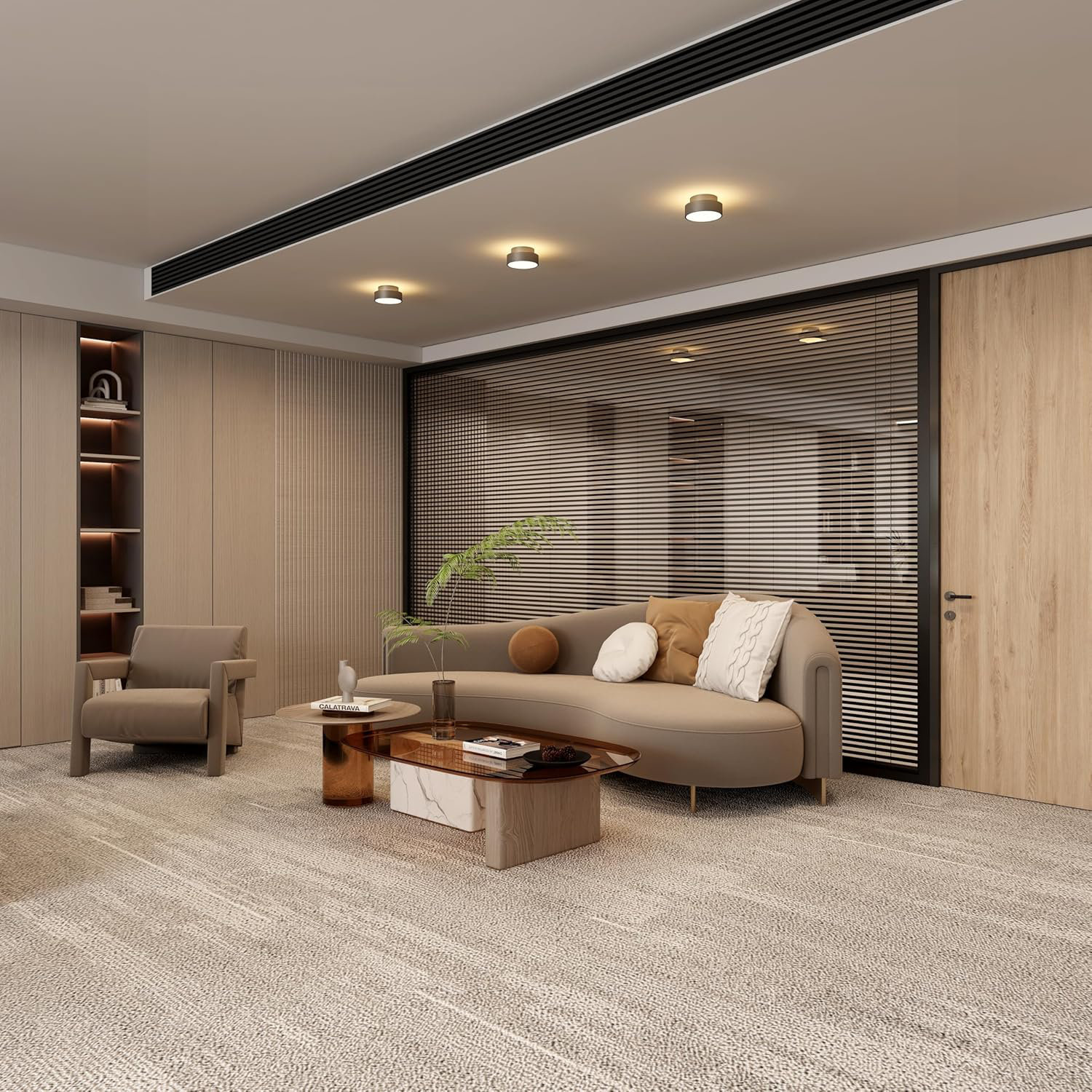 Brayden Studio® Dimmable Flush Mount Ceiling Light Fixture With ...