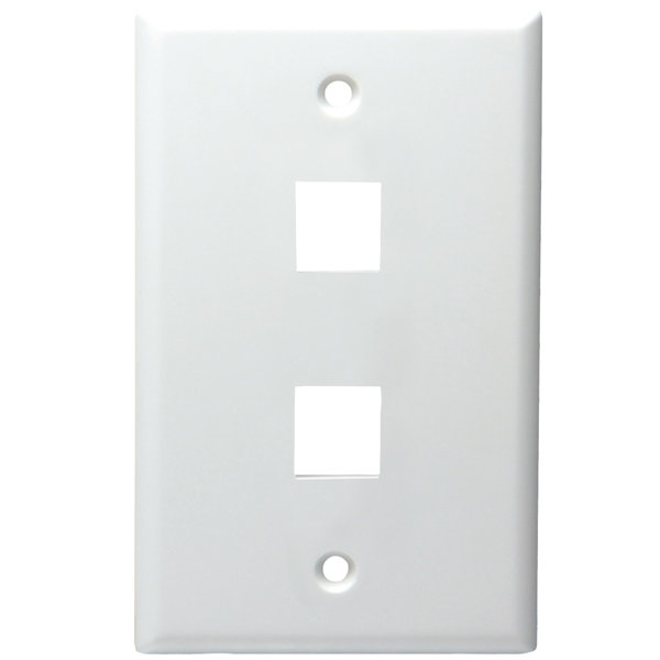 DataComm No Subject 2 - Gang Duplex Outlet Standard Wall Plate | Wayfair