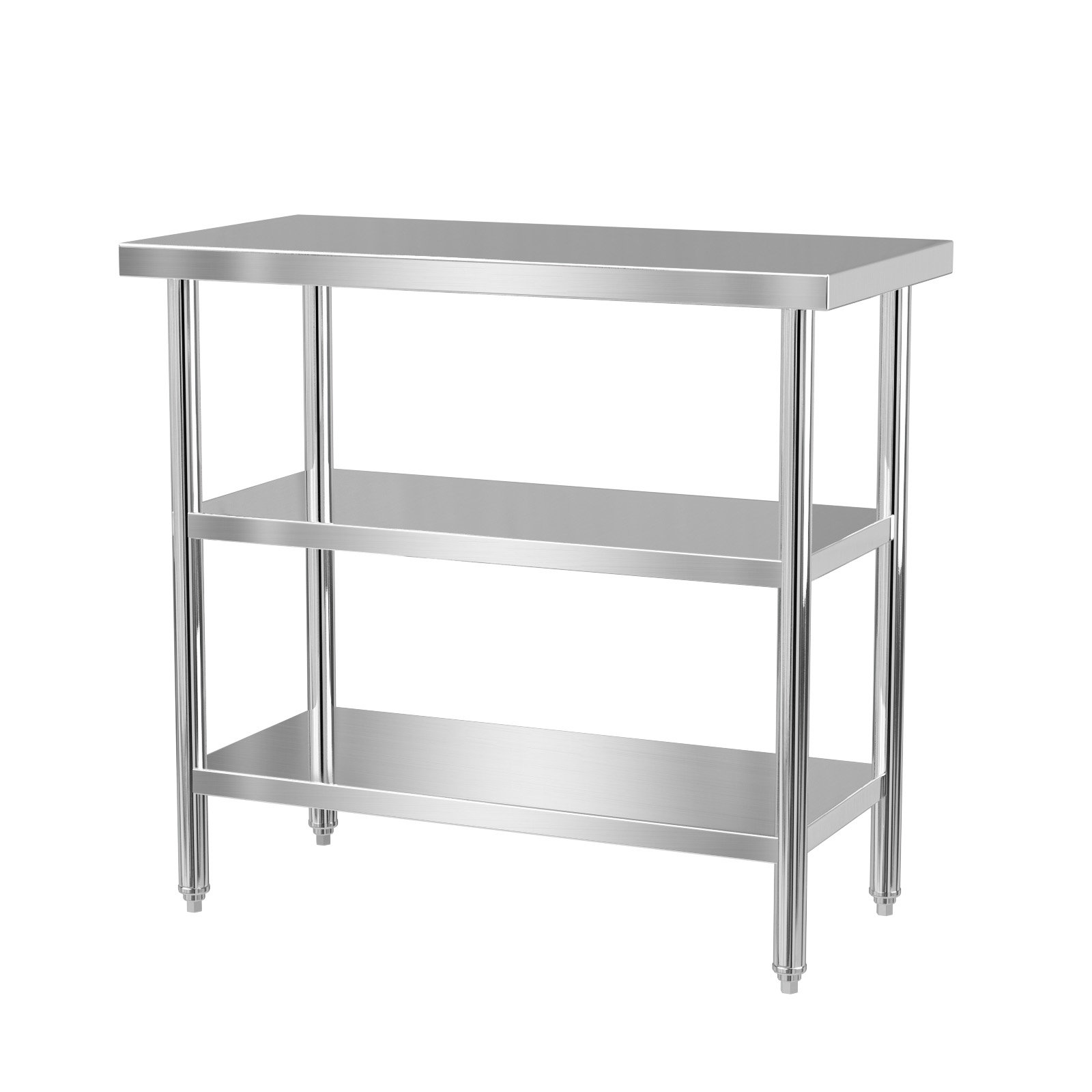 Prep & Savour Stainless Steel Height-Adjustable Workbench & Reviews ...