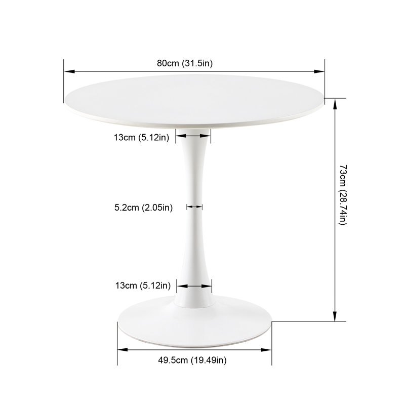 George Oliver Joniqua Round 31.5'' Dining Set | Wayfair