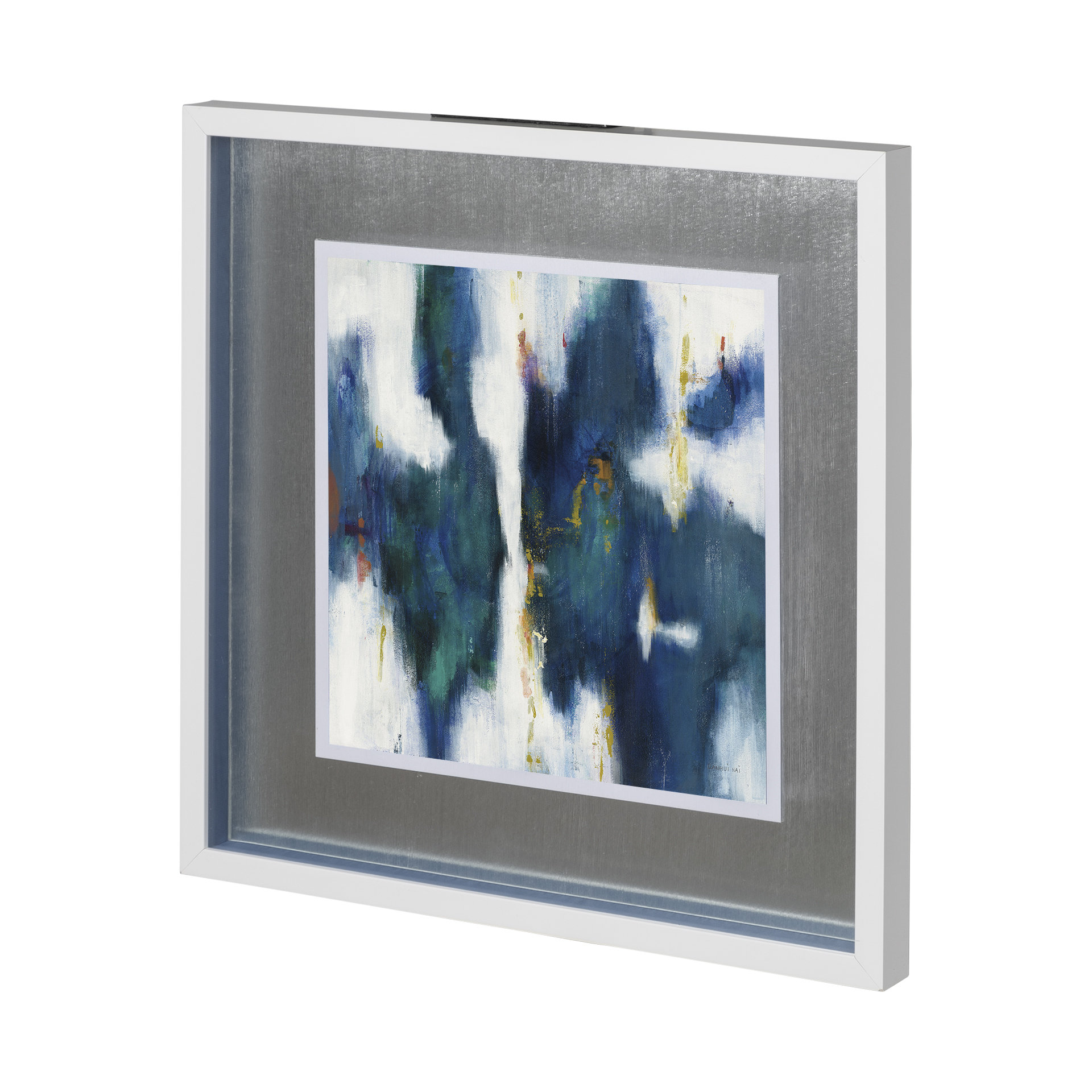 Brayden Studio® Blue Texture II Framed On Paper Print | Wayfair