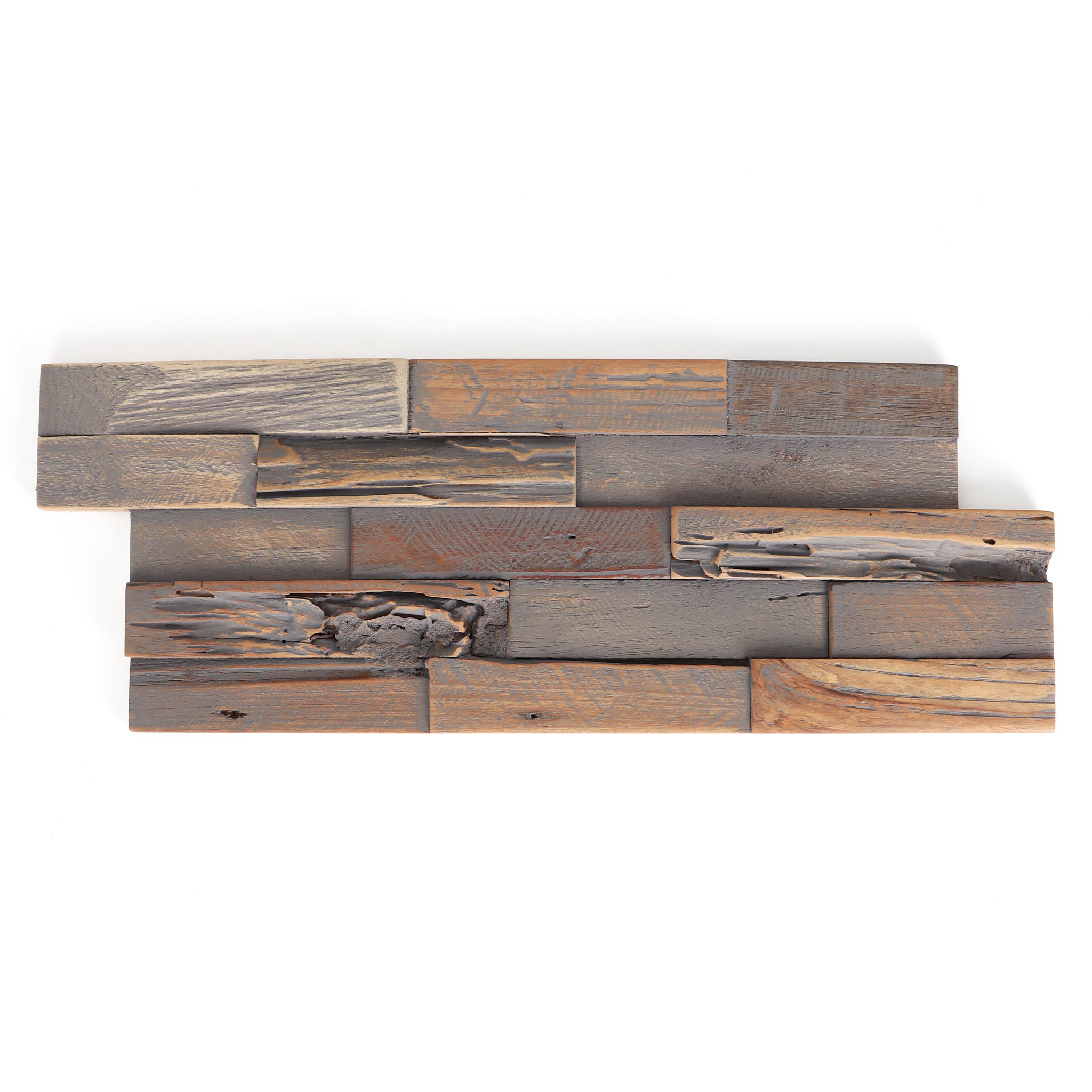 Stone Ten 3D Teak Wood Wall Paneling (48-pack) & Reviews | Wayfair