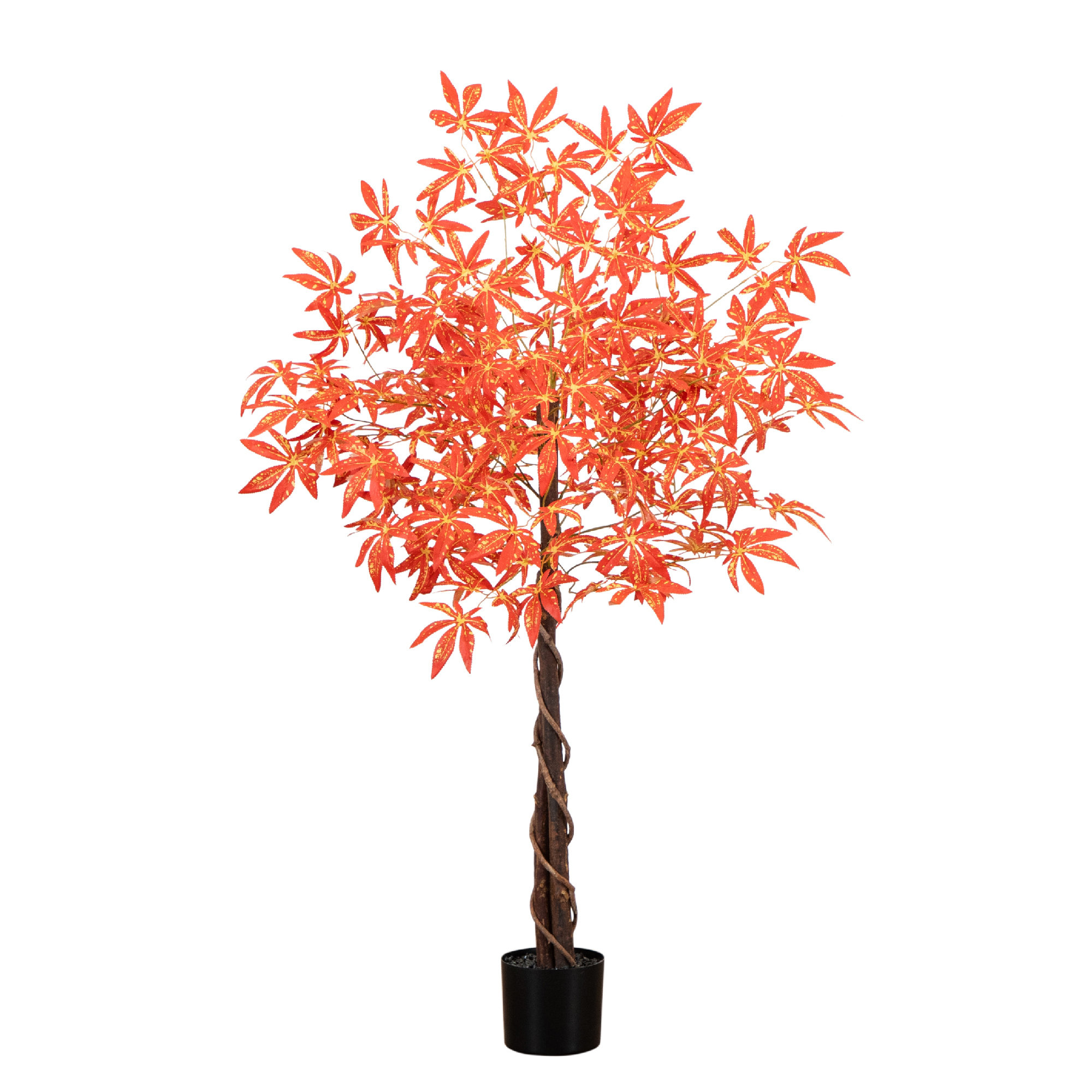 Primrue Autumn Vibrant Maple Artificial Fall Tree | Wayfair