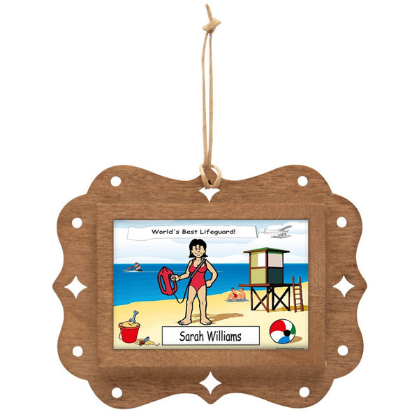 Printed Perfection Personalized Lifeguard - Female Laser Cut, Wooden ...