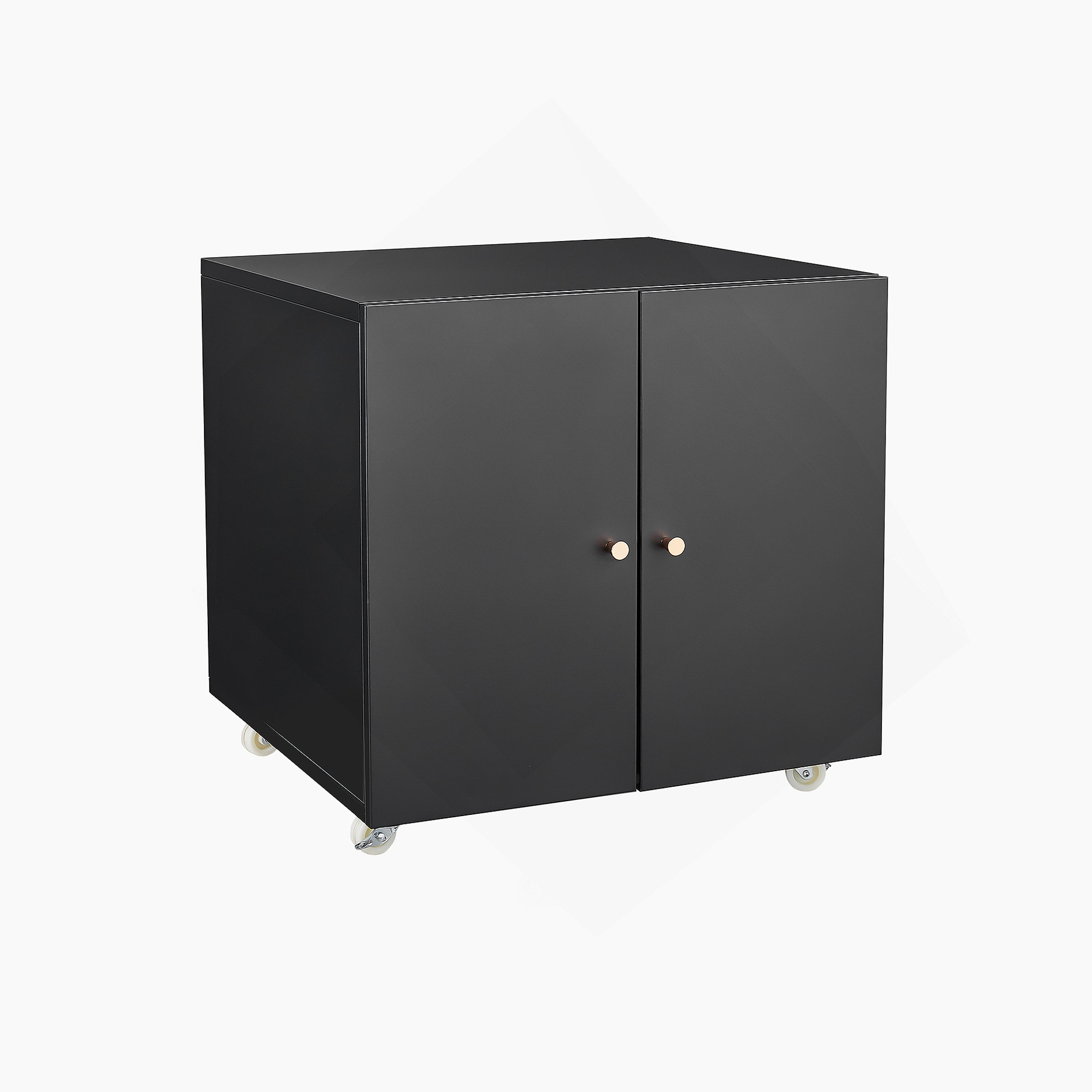 Winston Porter Office furniture Copier Cabinet black 2 door steel ...