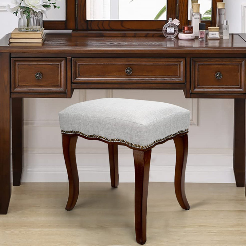 Alcott Hill® Charne Solid Wood Accent Stool | Wayfair