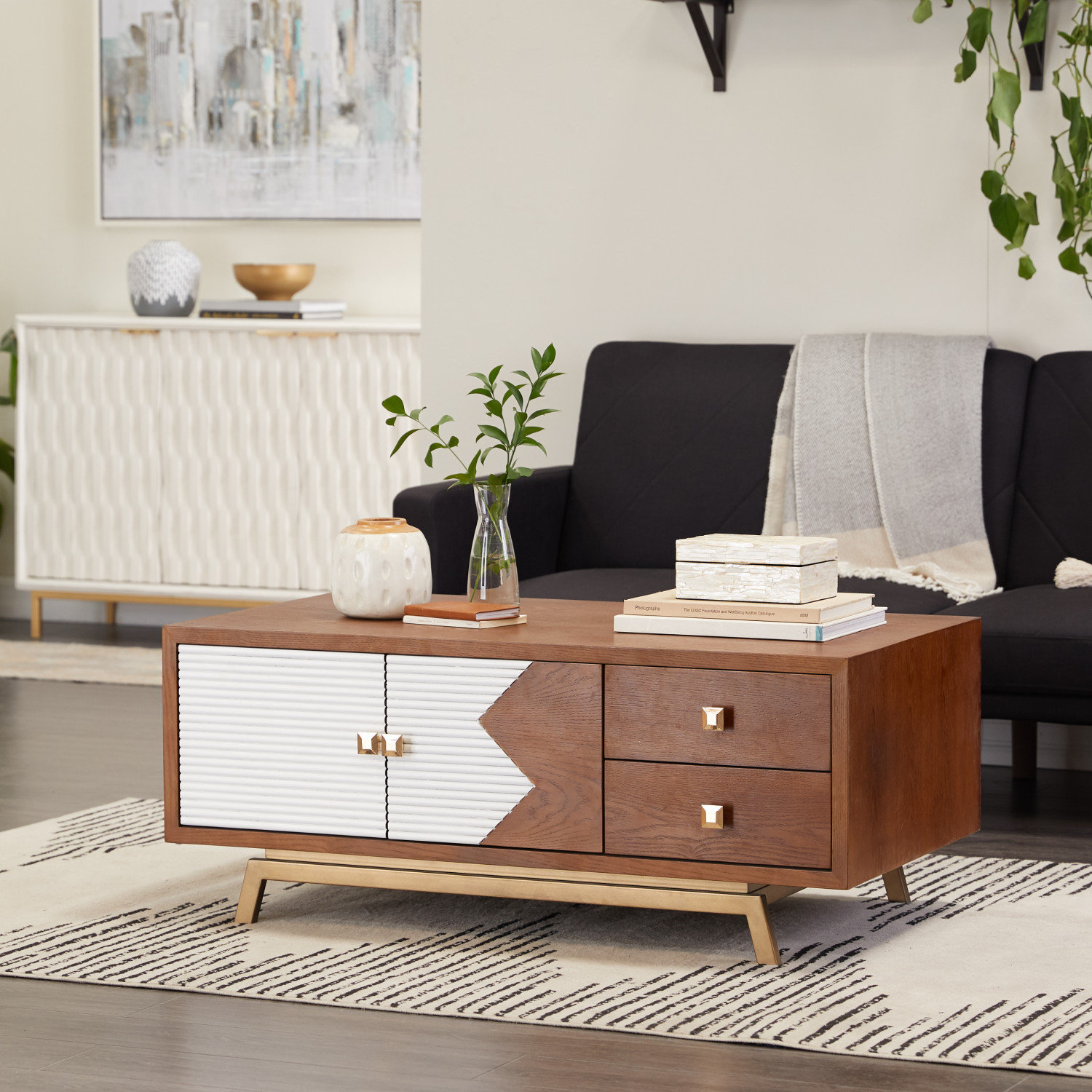 Everly Quinn Contemporary MDF Coffee Table | Wayfair