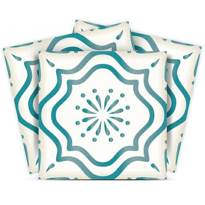 Mi Alma 7'' W x 7'' L Vinyl Peel and Stick Field Tile | Wayfair