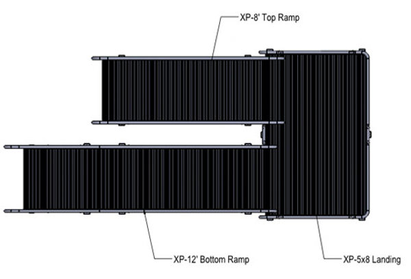 Prairie View Industries Metal Foldable Modular Ramp | Wayfair