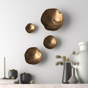 Abstract & Geometric Metal Wall Accents You'll Love | Wayfair