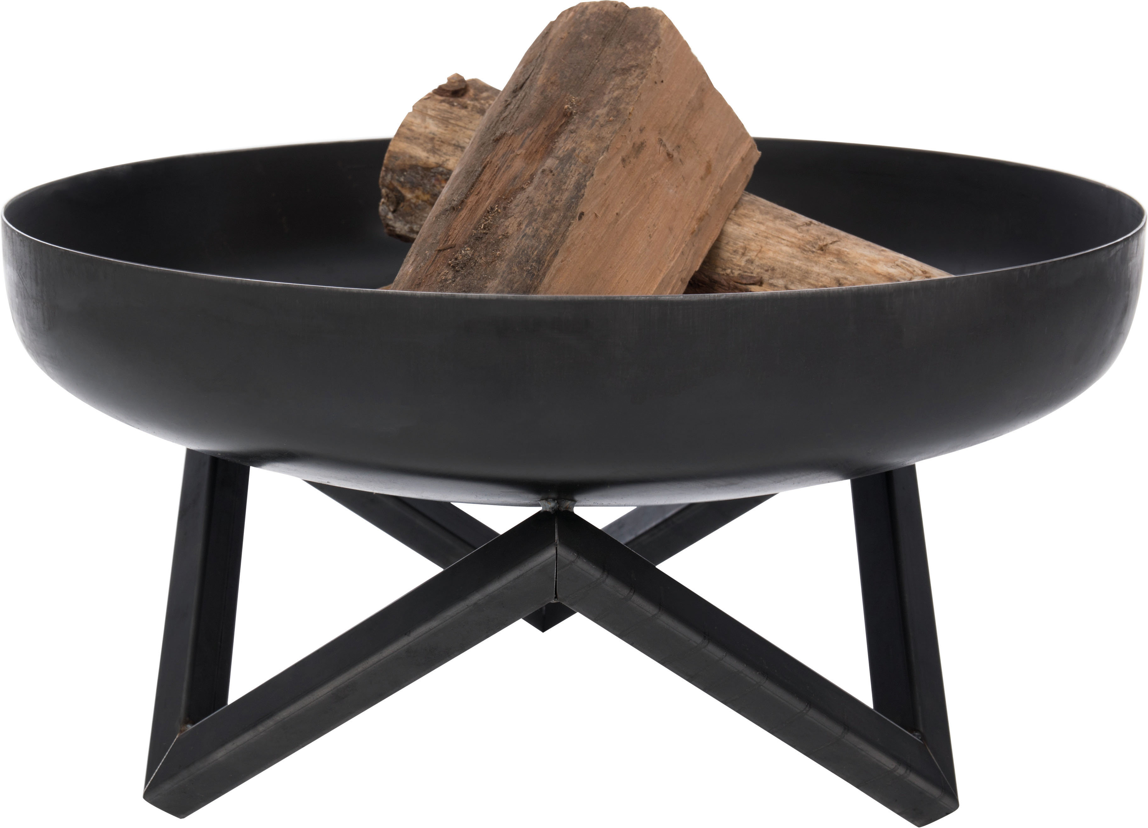 Redfire Pello 31.5Cm H x 60Cm W Steel Wood Burning Outdoor Fire Pit ...
