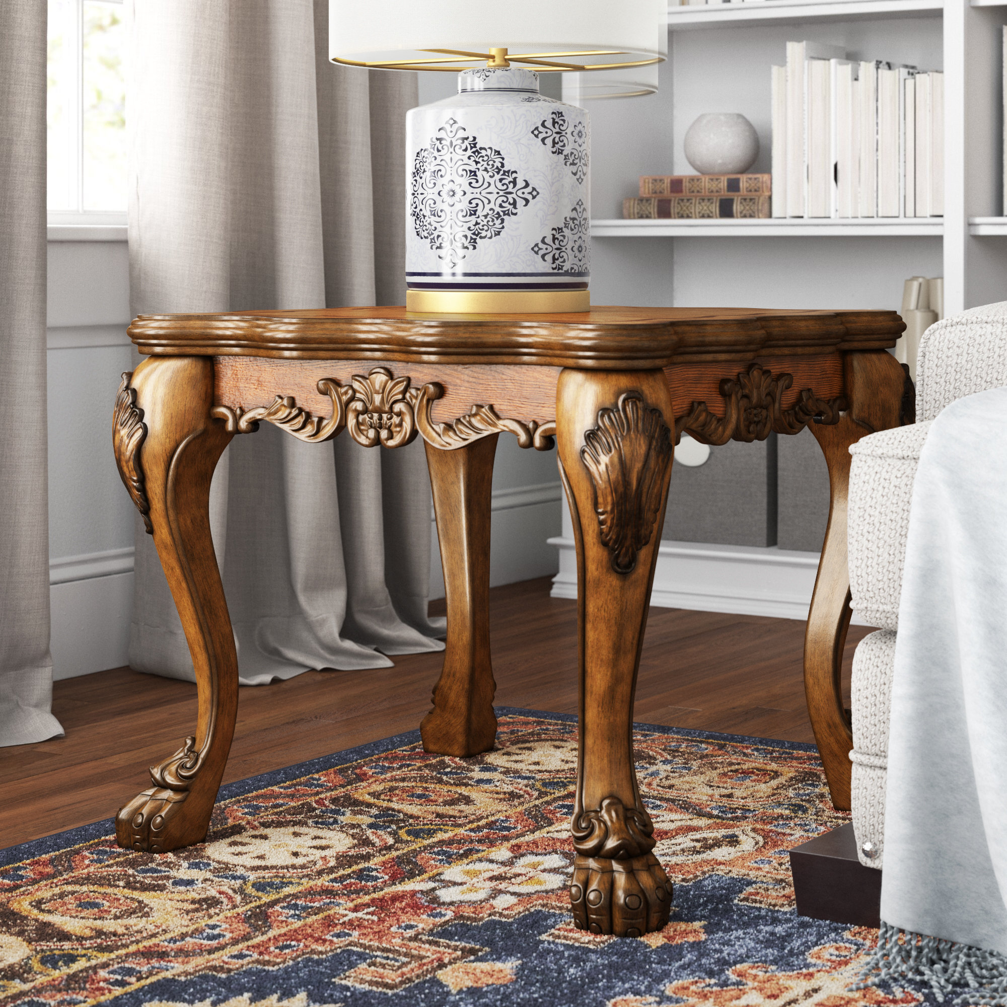 Lark Manor Caruthers Traditional End Table & Reviews | Wayfair