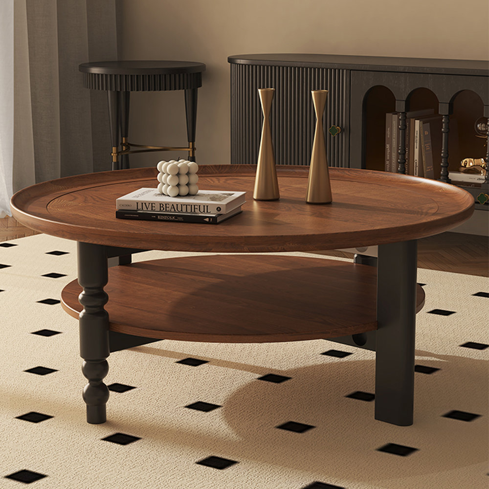 Bkoksety French style round retro coffee table | Wayfair