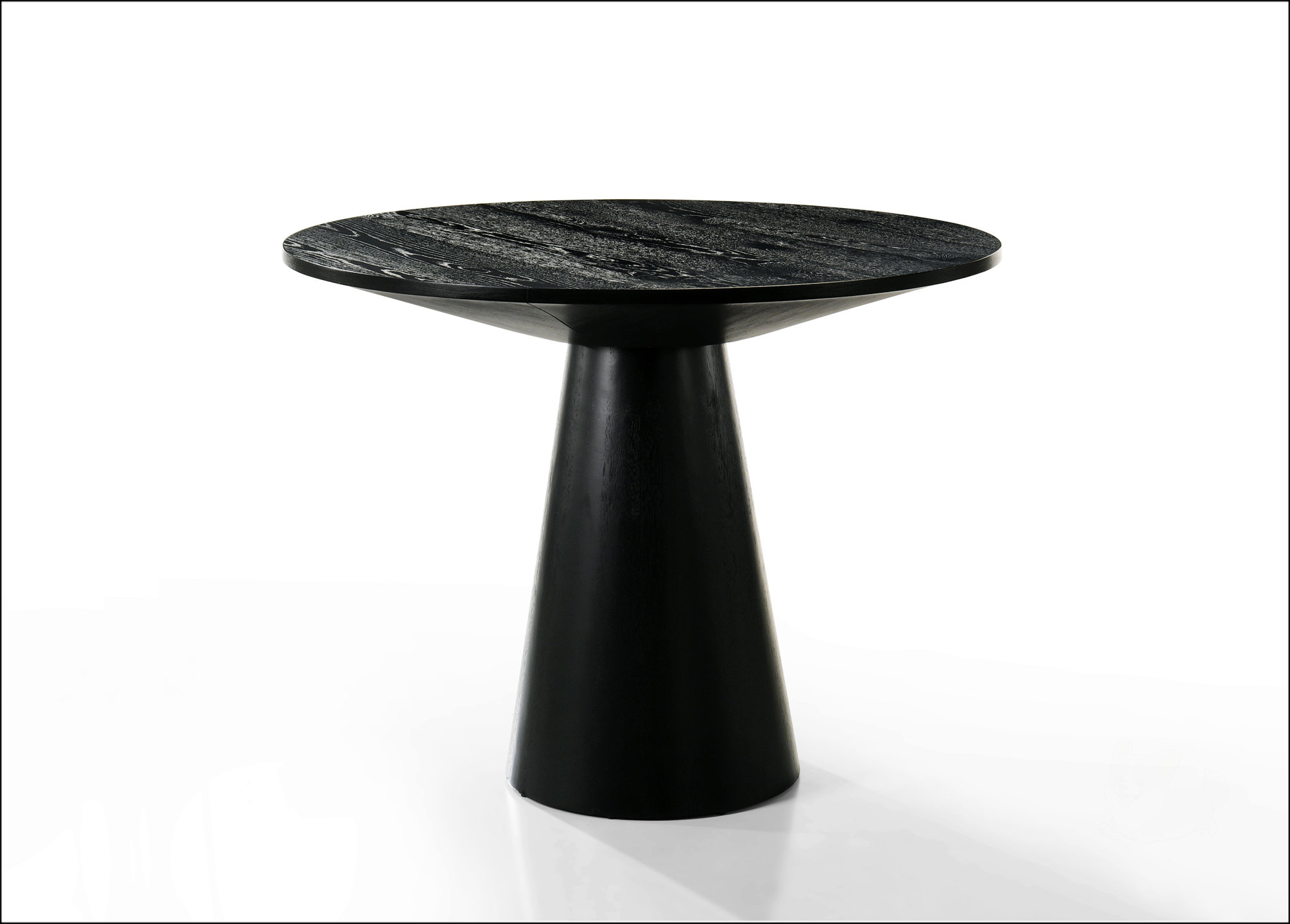 Latitude Run® 47" Round Ebony Black Counter Height Table | Wayfair