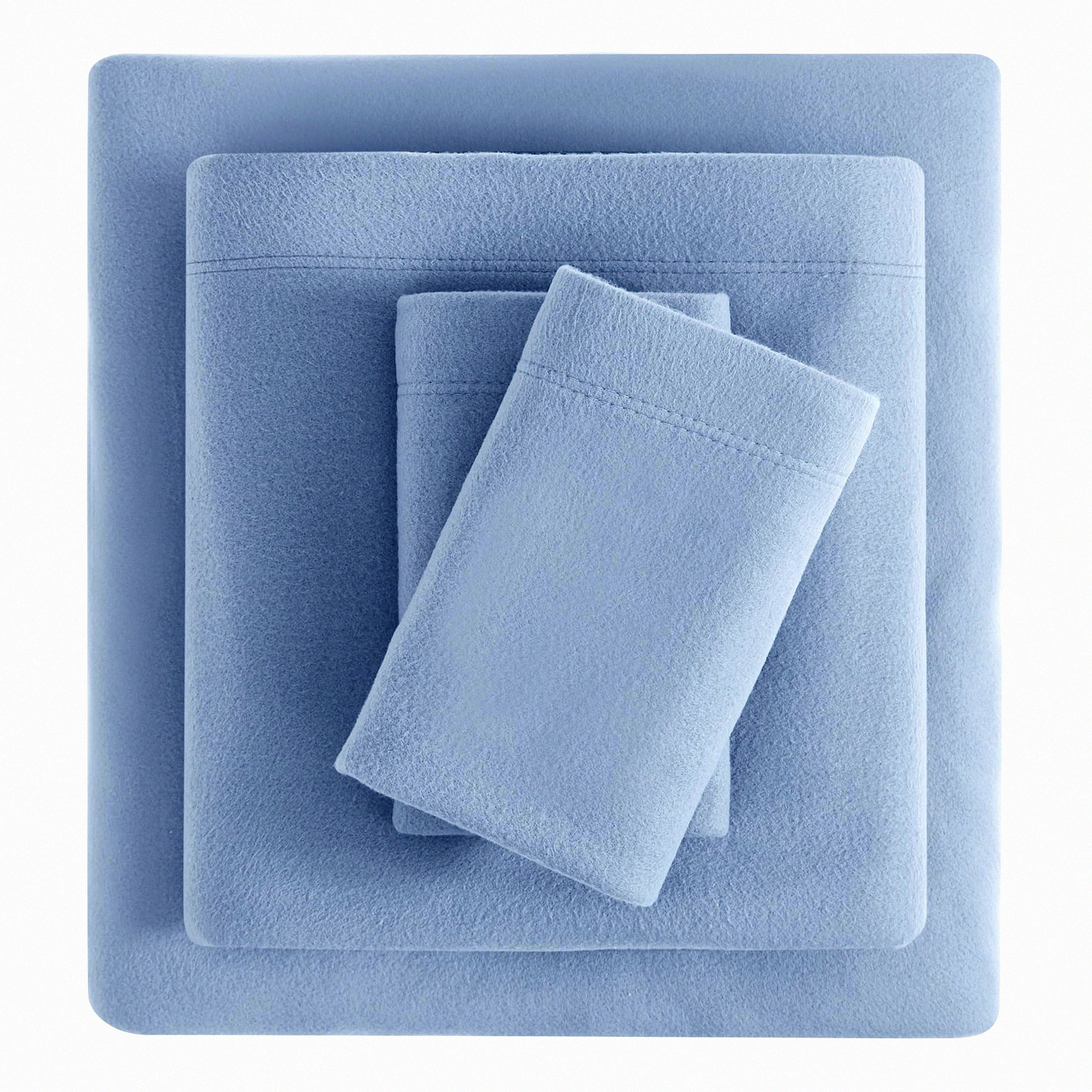 BRBCA Winter Bliss Plush Fleece Queen Bed Sheet Set - Soft Velour ...