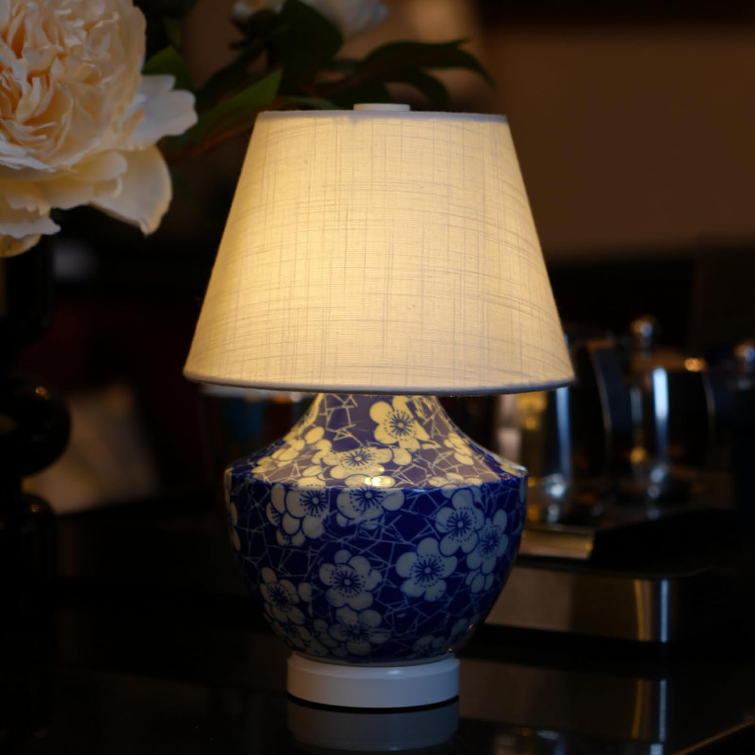 Red Barrel Studio® Rechargeable Ceramic Table Lamp - Handcrafted White ...