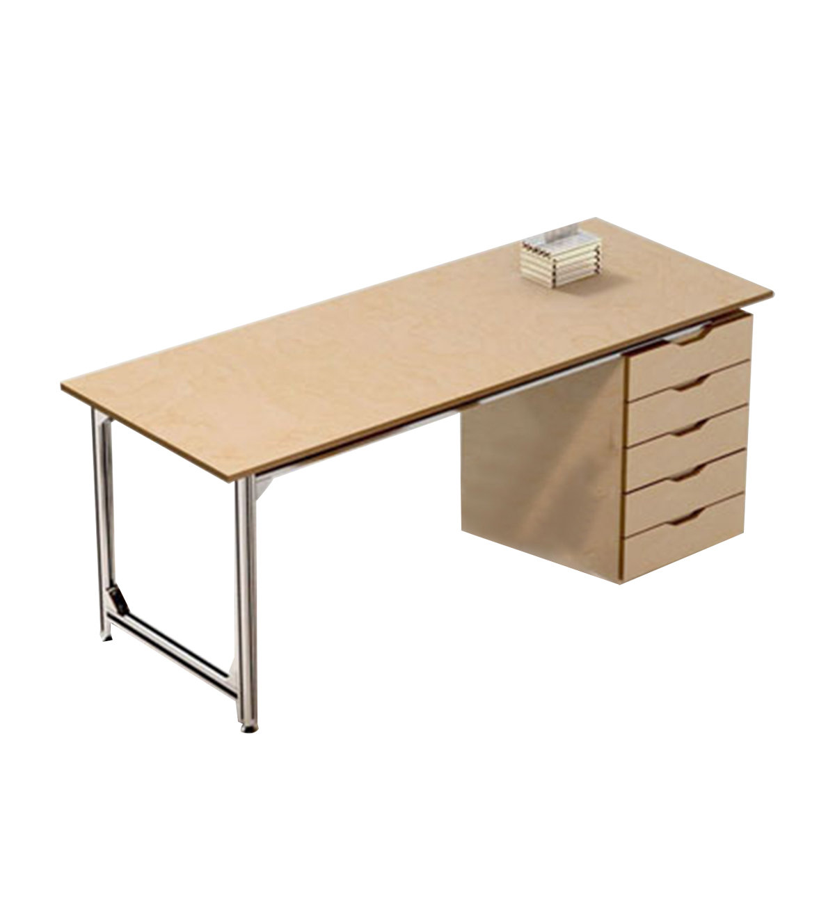 EliteFurnishings Stylish Office Desk with Drawer Unit - Wayfair Canada