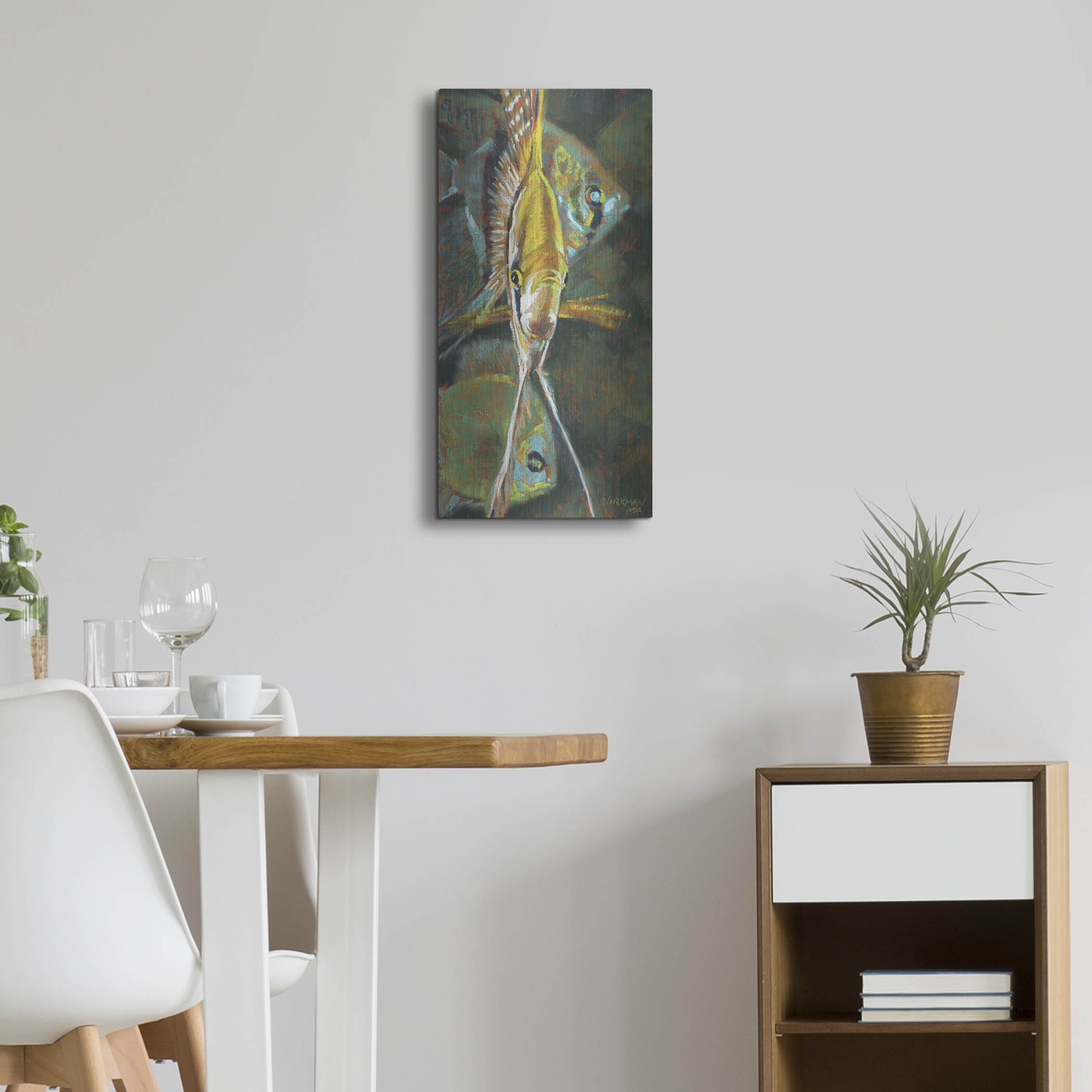 Highland Dunes 'A Is For Angelfish ' by Rita Kirkman, Metal Wall Art ...