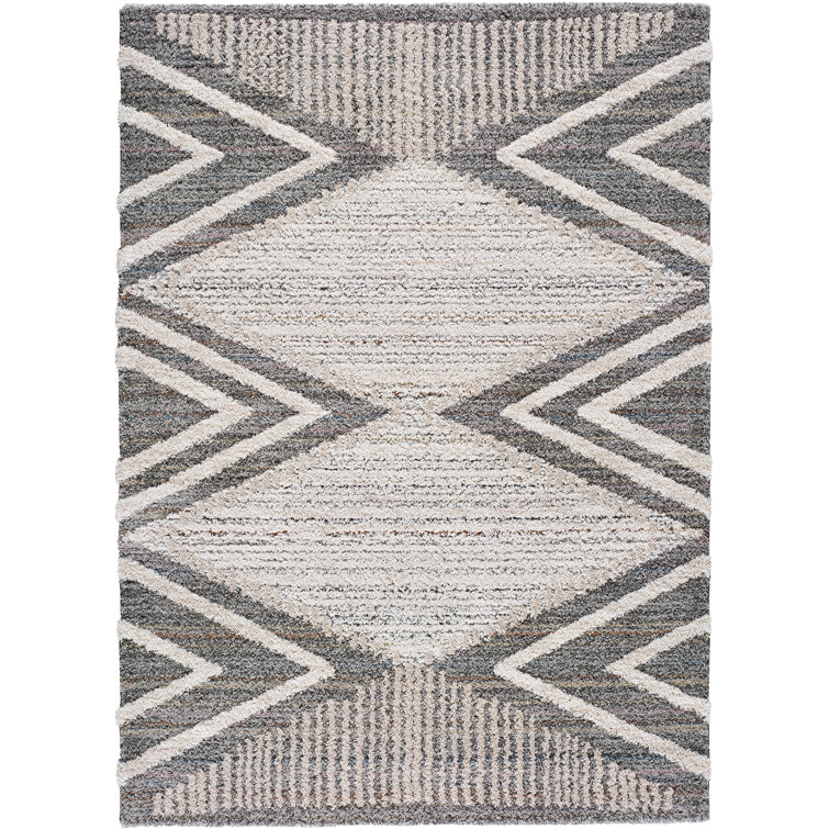 Gracie Oaks Lembert Moroccan 140cm X 200cm Brown/Beige Area Rug ...