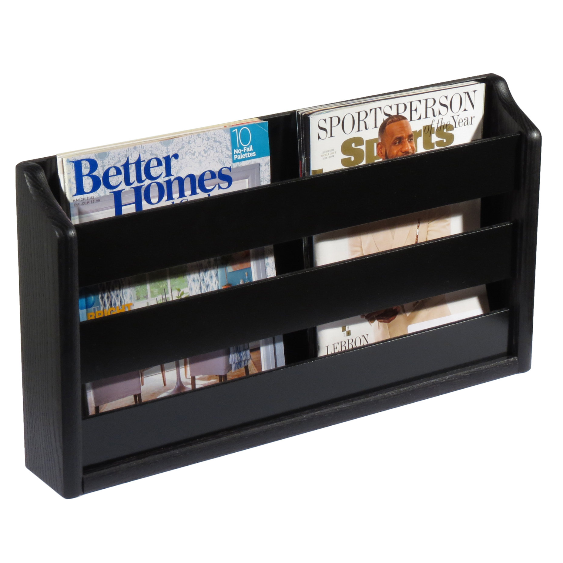 Winston Porter Poche Doublewide Magazine Rack & Reviews | Wayfair
