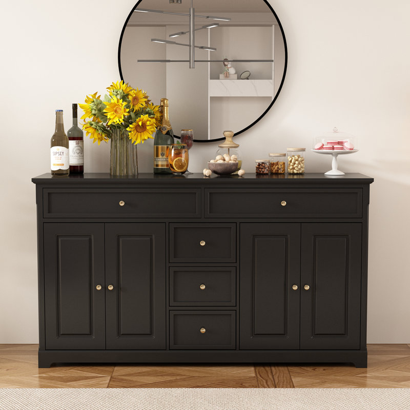 Winston Porter 5-Drawer 2-Cabinet Sideboard With Strong Storage ...