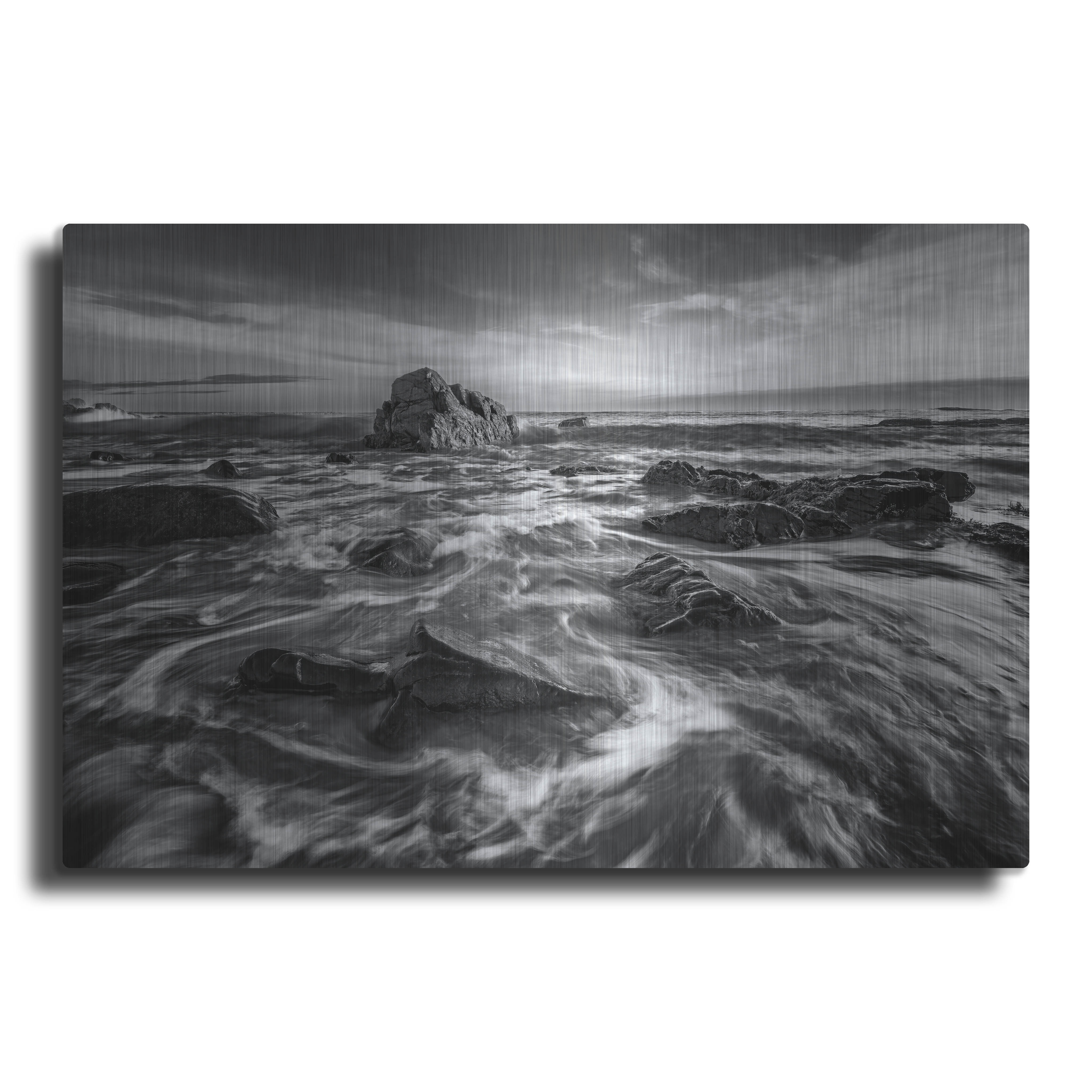 Highland Dunes December Morning On Marginal Way Monochrome' by Rick ...