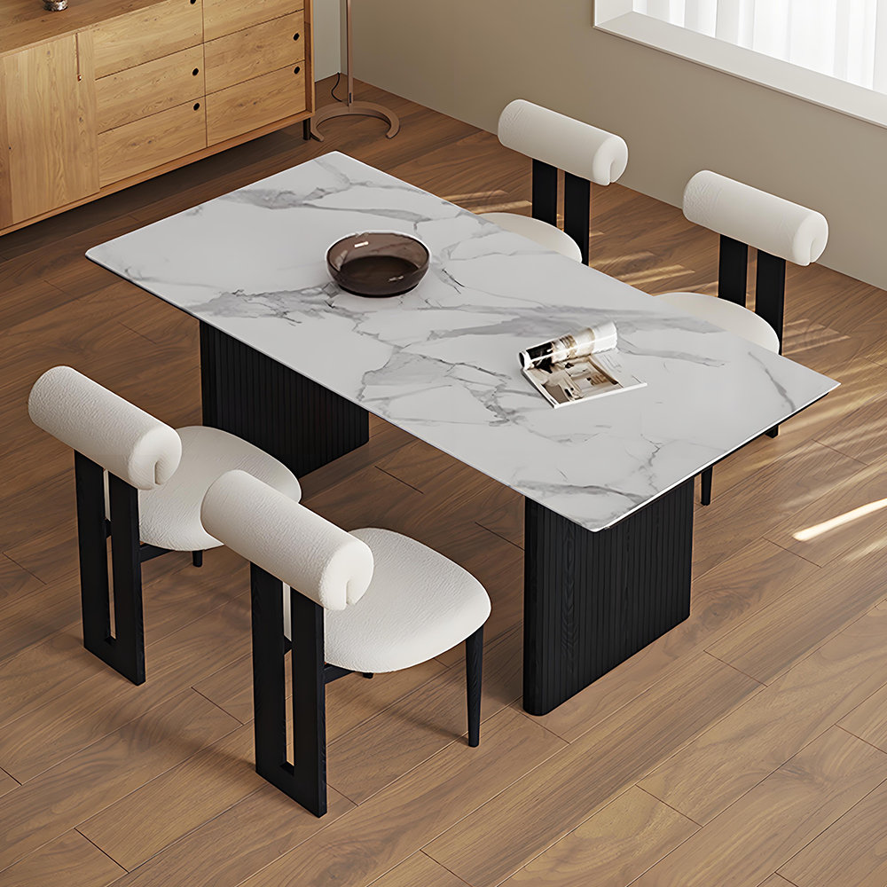 A Zoetic Home Minimalist Rectangular Slate Dining Set - Wayfair Canada