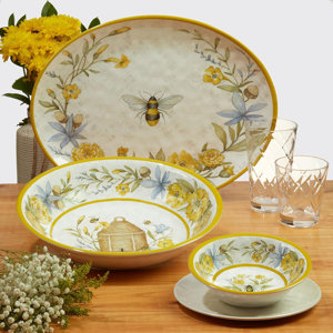 Certified International Bee Sweet 12 Pc Dinnerware Set & Reviews | Wayfair
